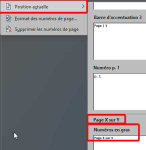 Les bases sur la numérotation des pages – Bienvenue à 1forme.fr